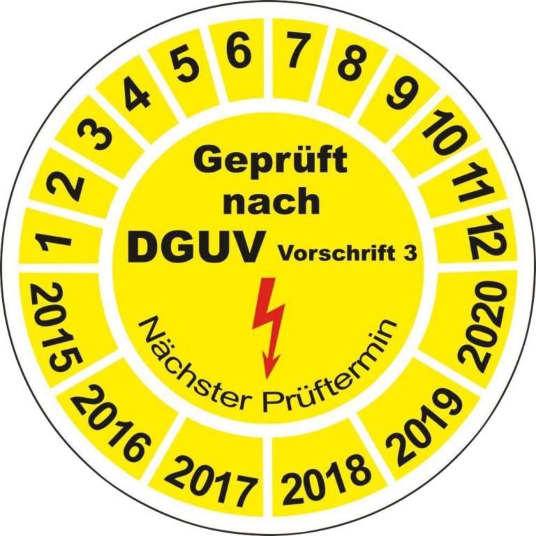 Sicherheitsprüfung DGUV3 – printin GmbH
